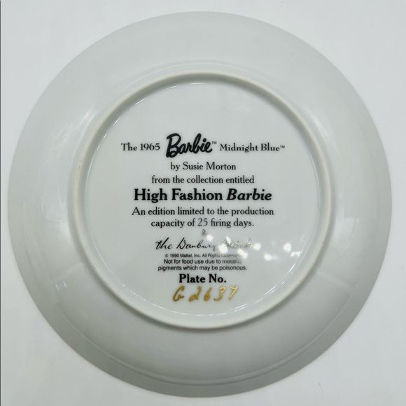 Accents | Barbie Collectible Plate Set | Poshmark
